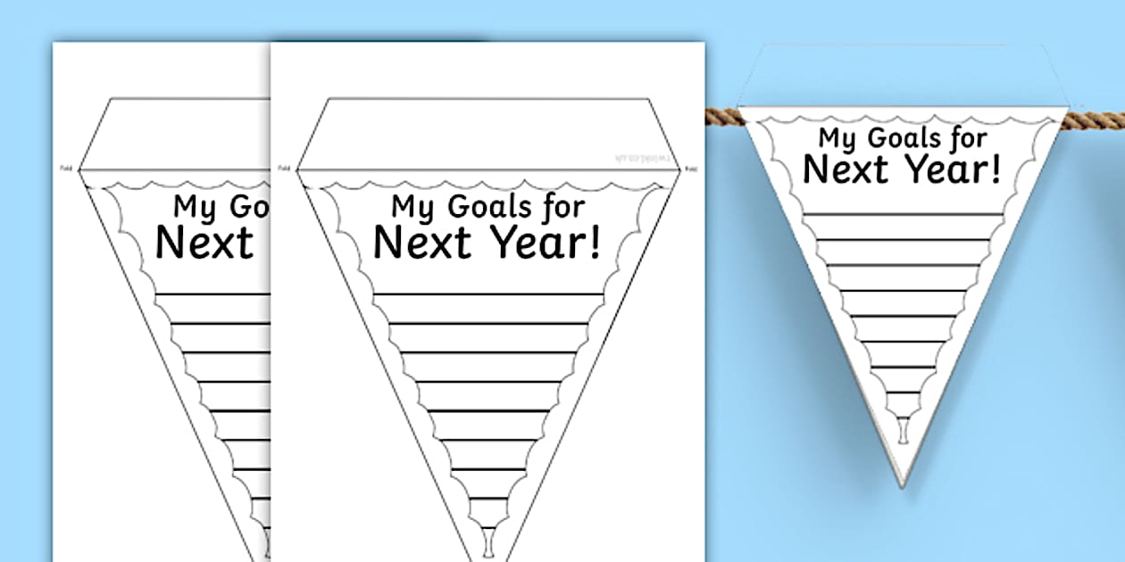 My Goals For Next Year Transition Bunting (teacher made)