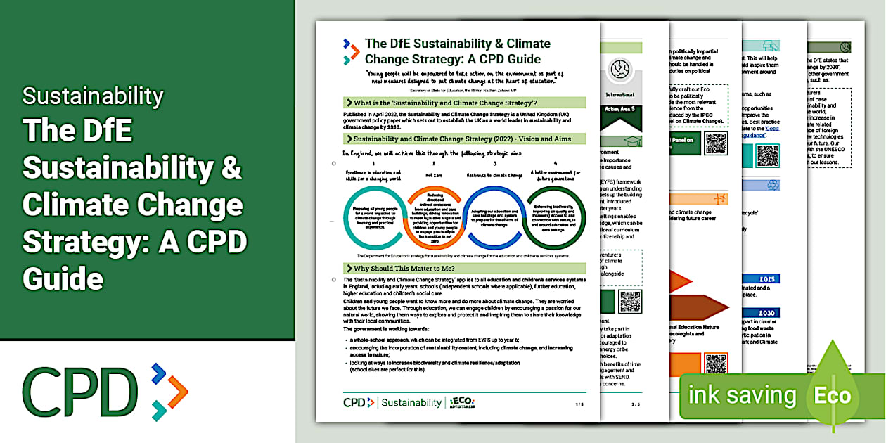 The DfE Sustainability & Climate Change Strategy: A CPD Guide