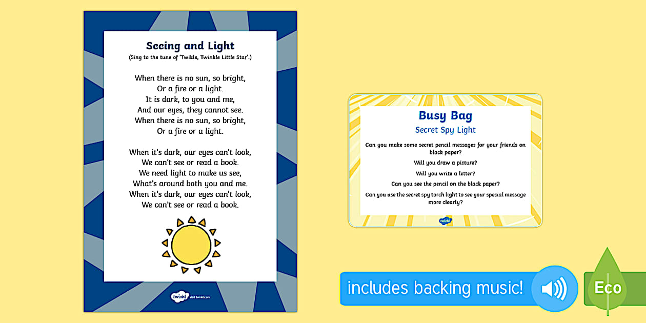 Secret Spy Light Busy Bag Prompt Card and Resource Pack