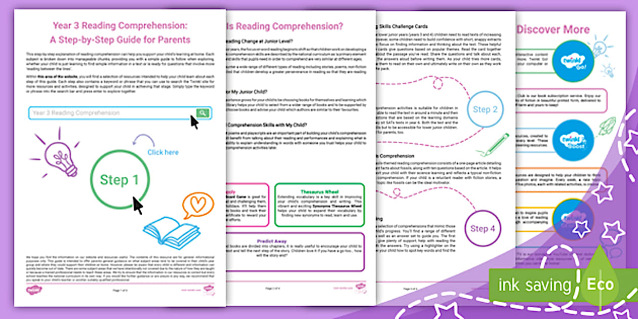 Year 3 Reading Comprehension: A Step-by-Step Guide Parents