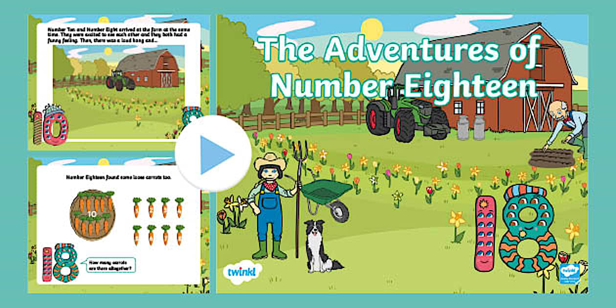 👉 The Adventures of Number 18 PowerPoint - Twinkl