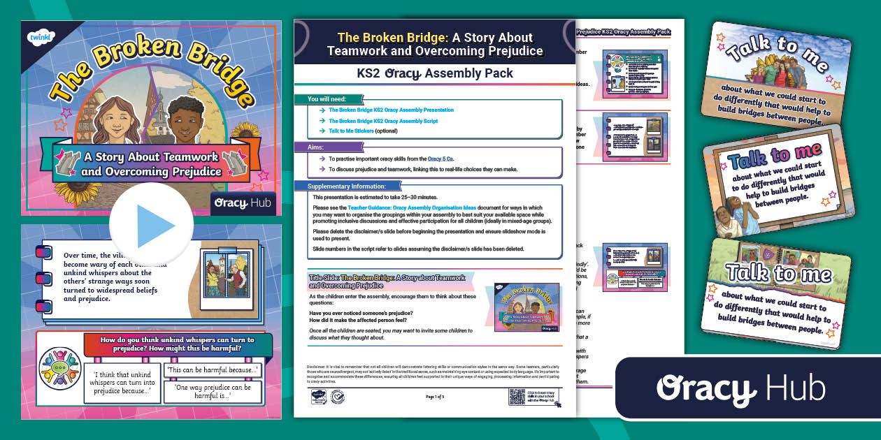 KS2 'The Broken Bridge' Oracy Assembly Pack 1 - Twinkl