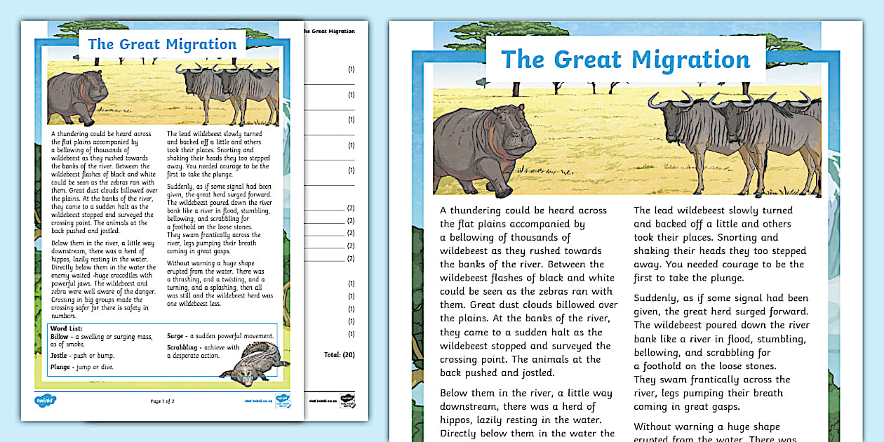 The Great Migration (teacher made) - Twinkl