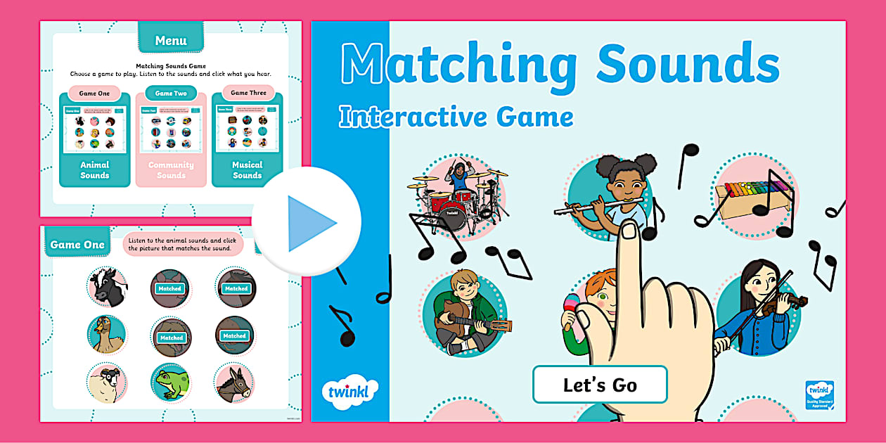 Matching Sounds Interactive Game (teacher made) - Twinkl