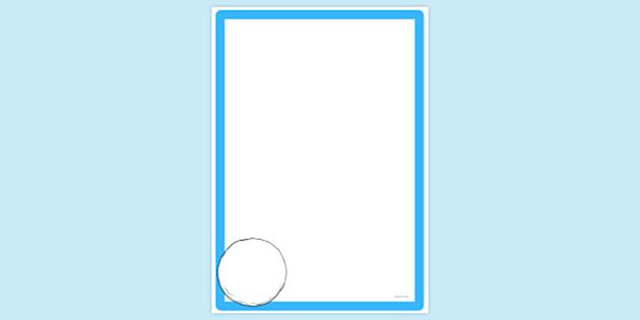 Snowball Page Border | Page Borders | Twinkl (Teacher-Made)