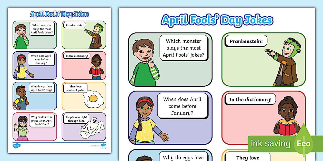 April Fools' Day Joke Matching Cards (teacher made) - Twinkl