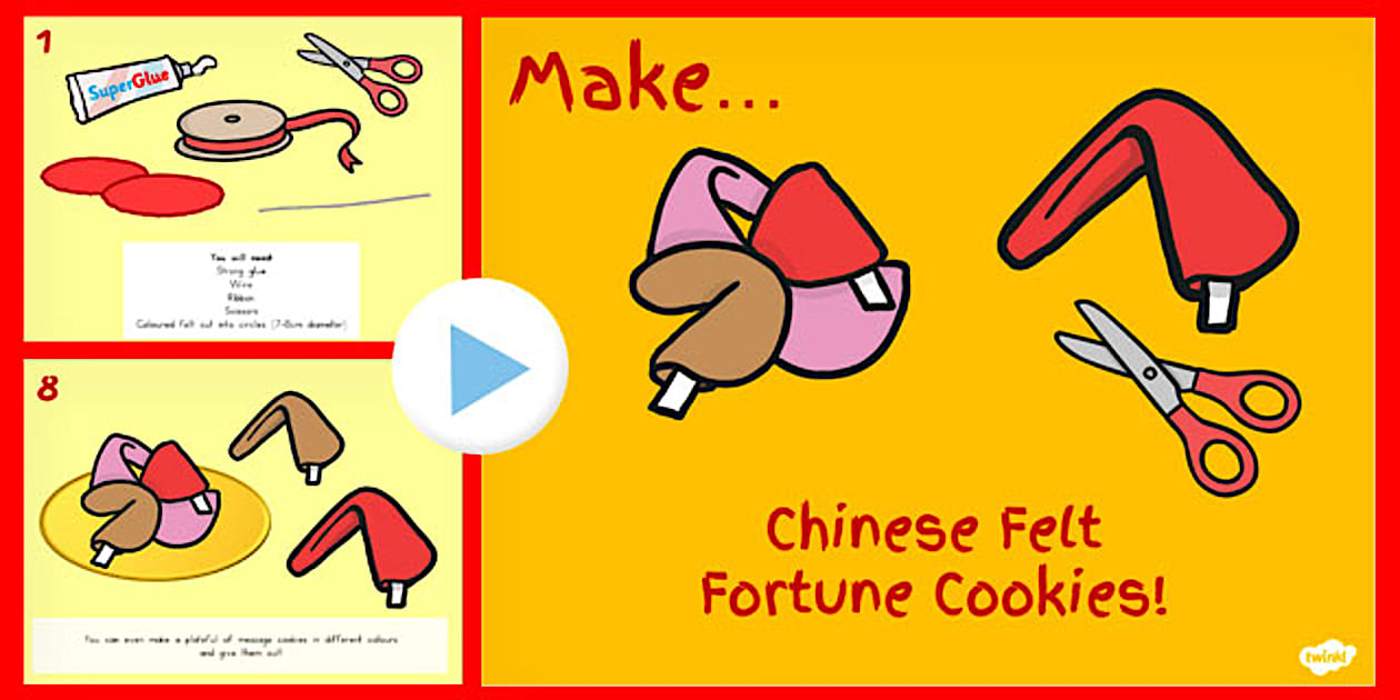 Chinese New Year Fortune Cookies Activity Instructions PowerPoint