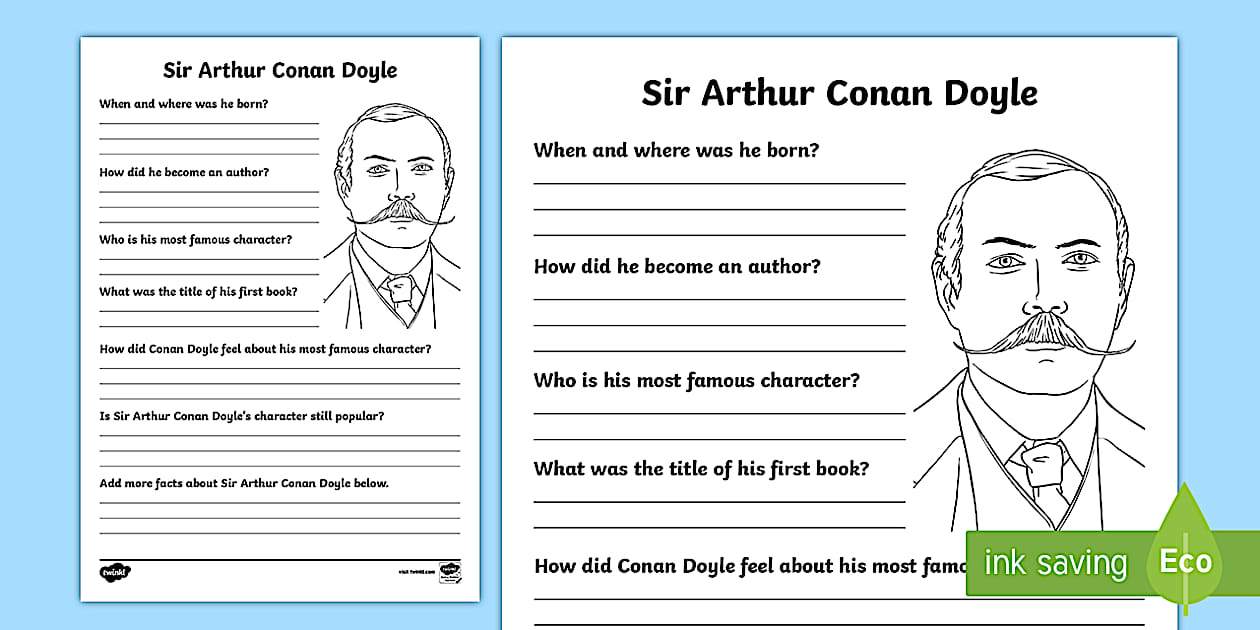 Scottish Significant Individual Sir Arthur Conan Doyle Fact File ...