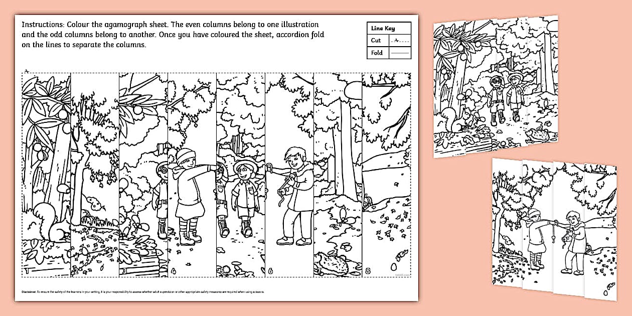 Autumn Activities Agamograph (Teacher-Made) - Twinkl