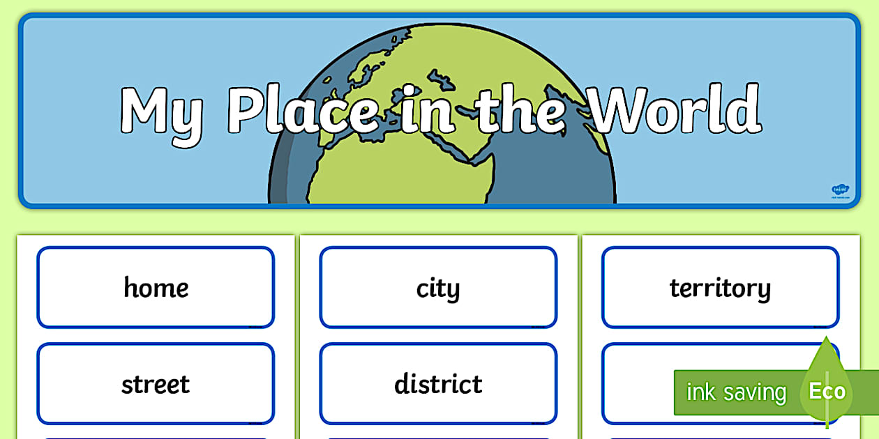 My Place in the World Display Pack - Year 3 Geography