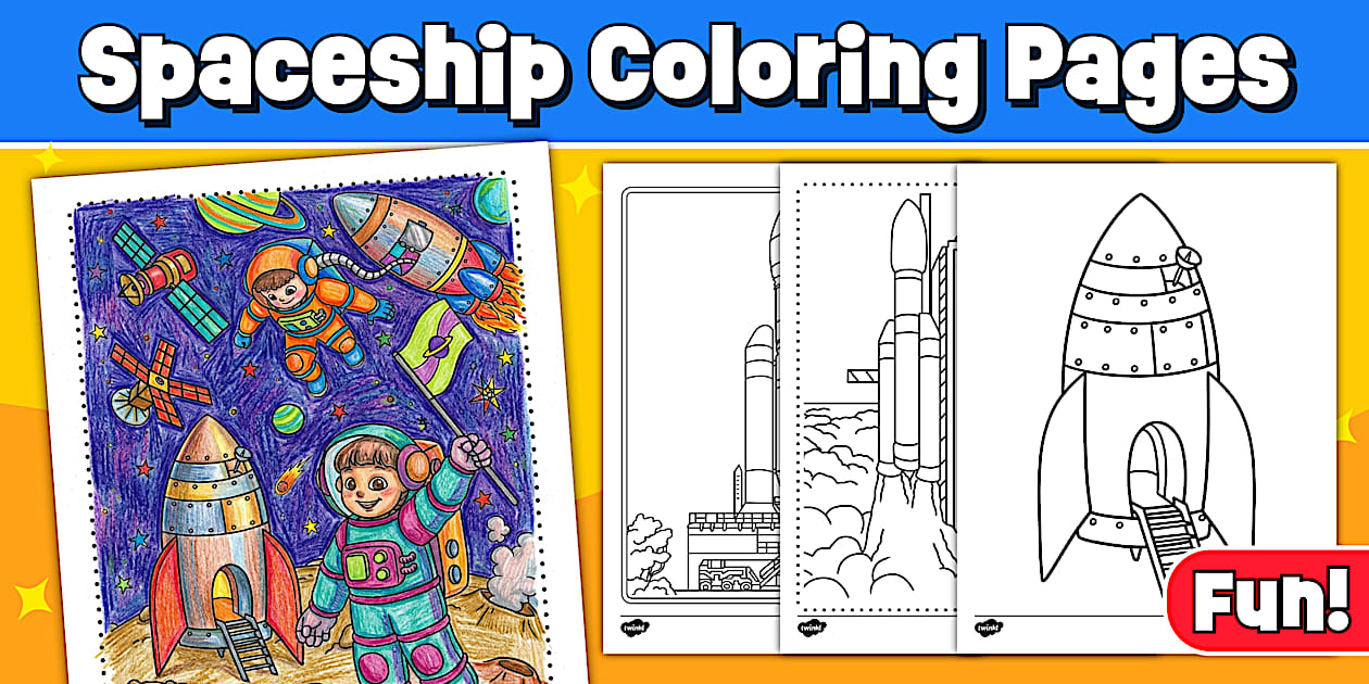 Spaceship Coloring Pages