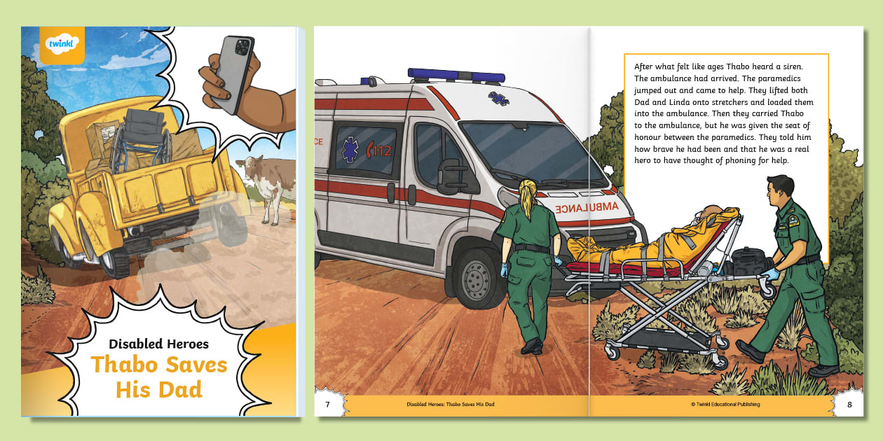 Thabo Saves His Dad – Disabled Heroes - eBook - Twinkl