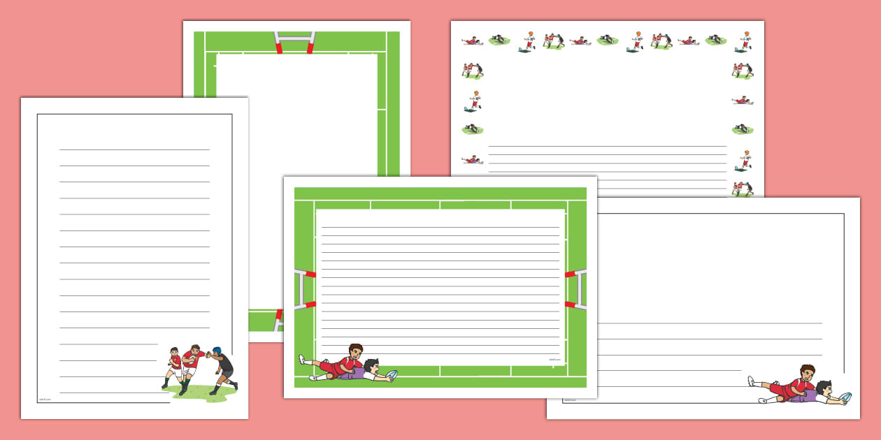 Rugby League Writing Frames (teacher made) - Twinkl