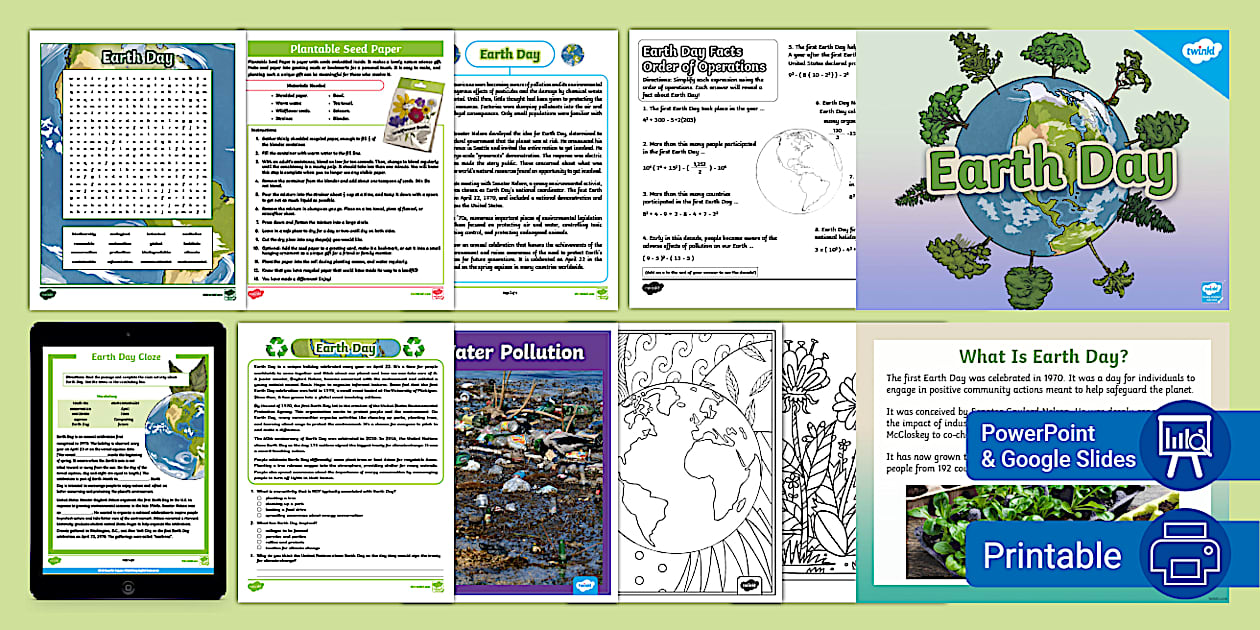 Earth Day Resource Pack for 6th-8th Grade (Teacher-Made)