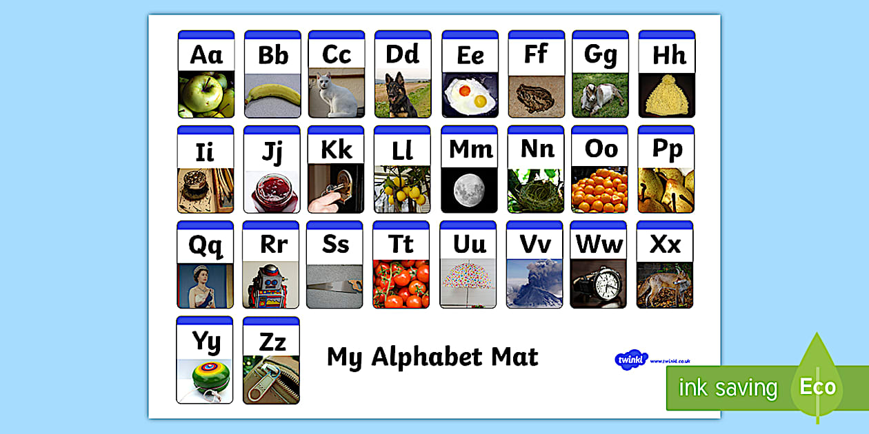 Precursive A-Z Alphabet Mat Upper and Lowercase - Twinkl