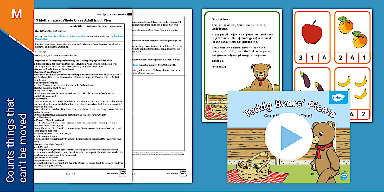 EYFS Maths Teddy Bears’ Picnic Counting Plan & Resource Pack