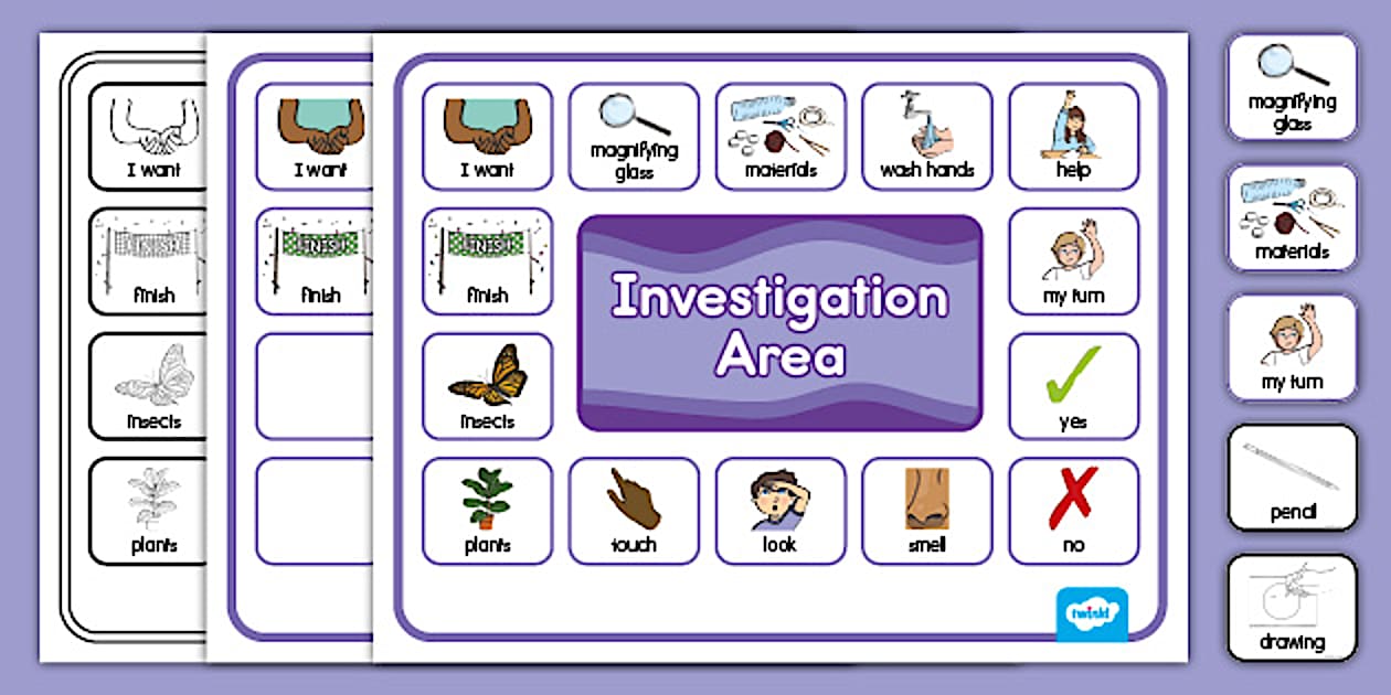 Investigation Area Communication Board | Twinkl USA - Twinkl