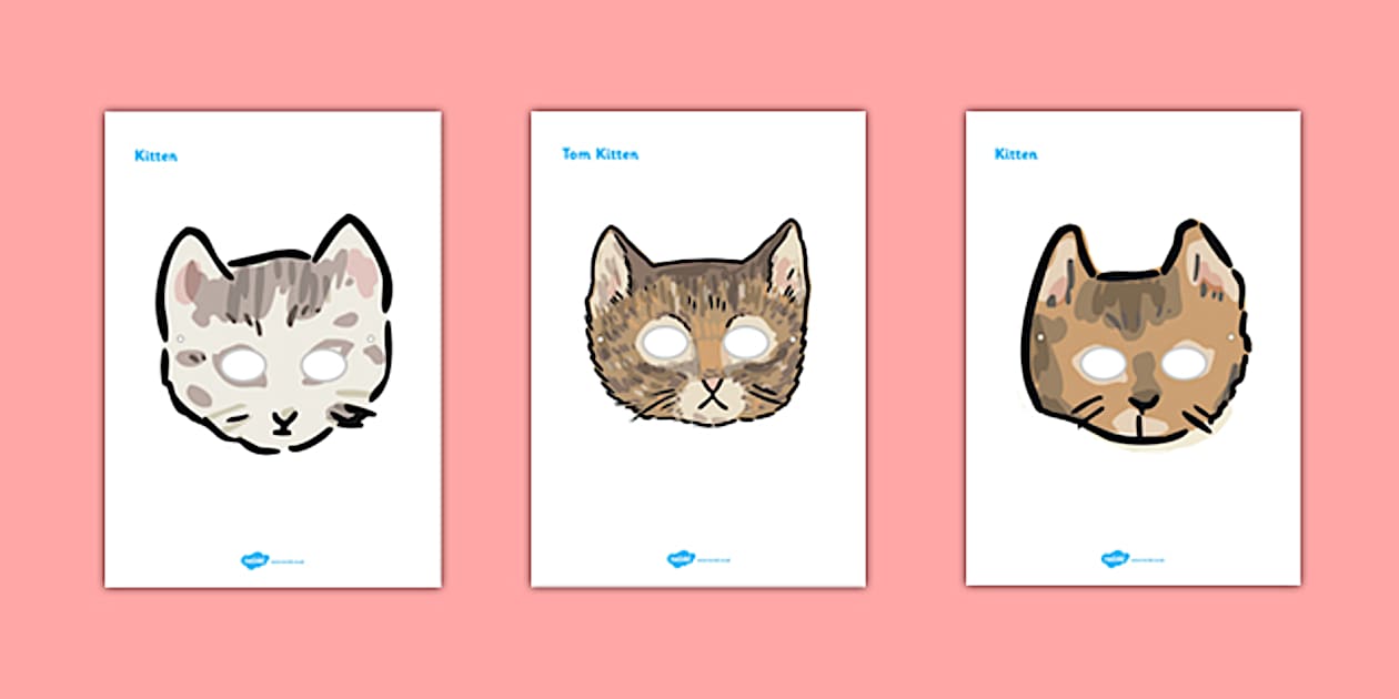 Beatrix Potter - The Tale of Tom Kitten Role Play Masks