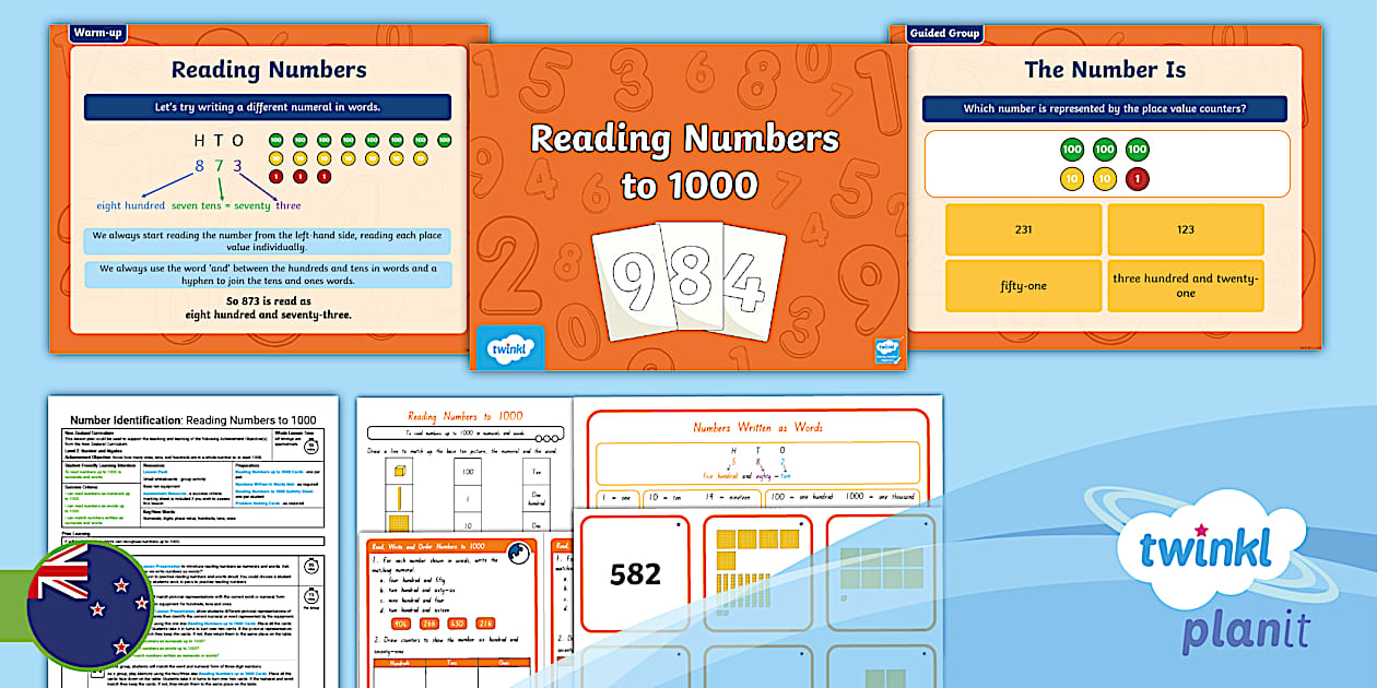 Level 2 Number Identification: Read, Write and Order Numbers to 1000 ...