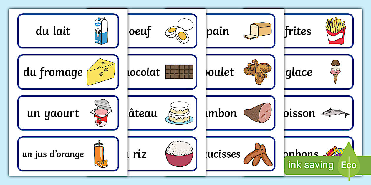 French Food Flashcards KS2 - Language Resources - Twinkl