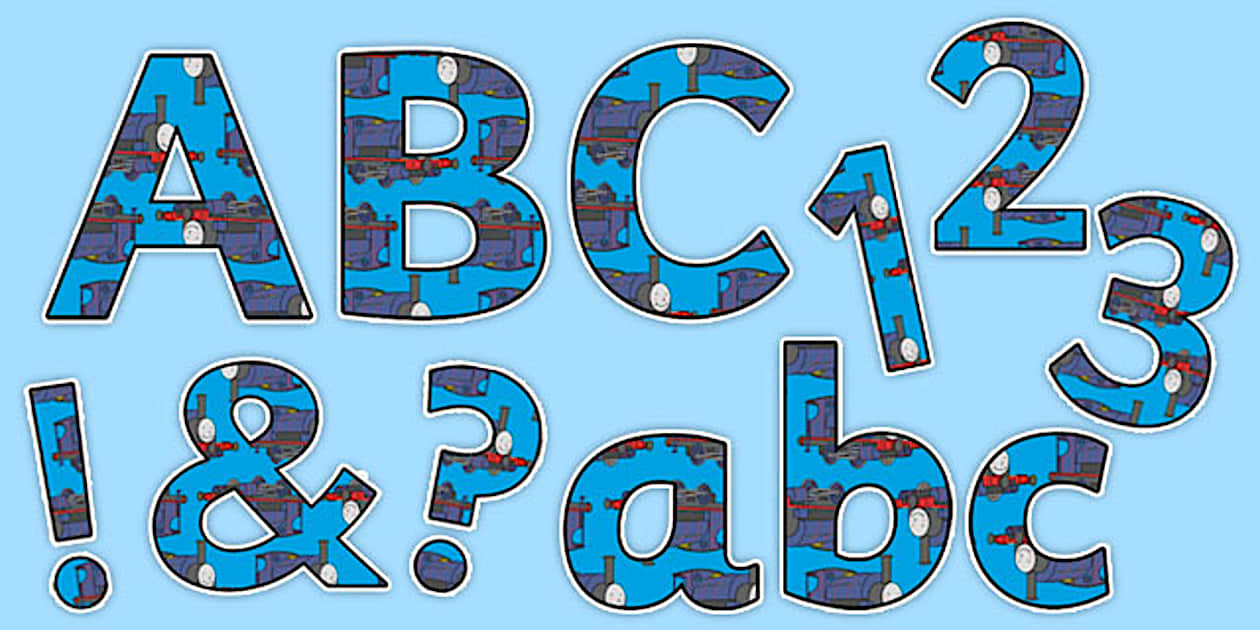 Talking Steam Train Themed Display Lettering Pack - Twinkl