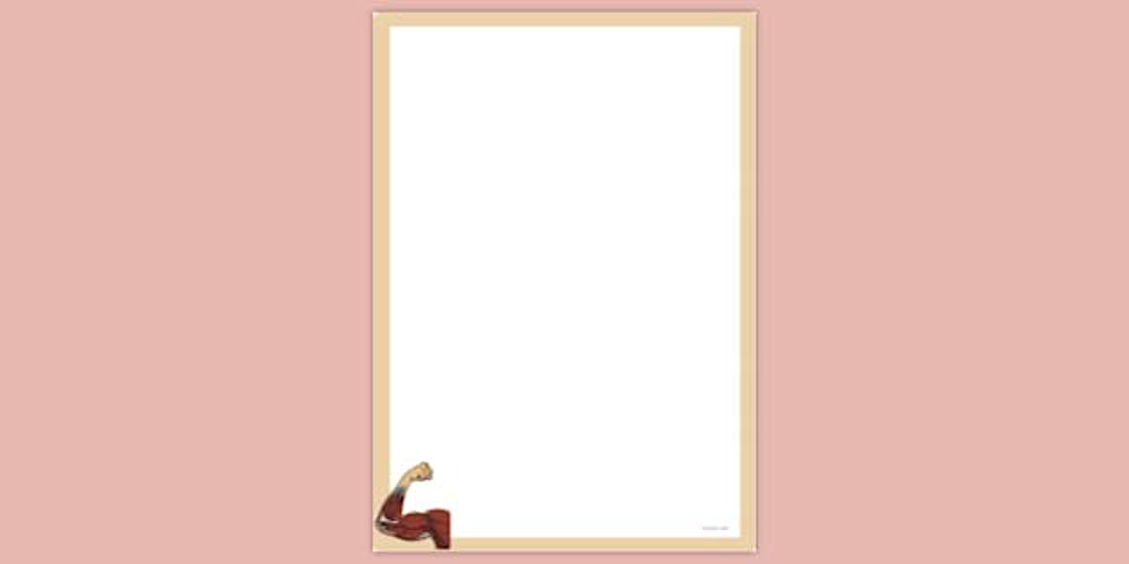 Muscles Page Border (Teacher-Made) - Twinkl