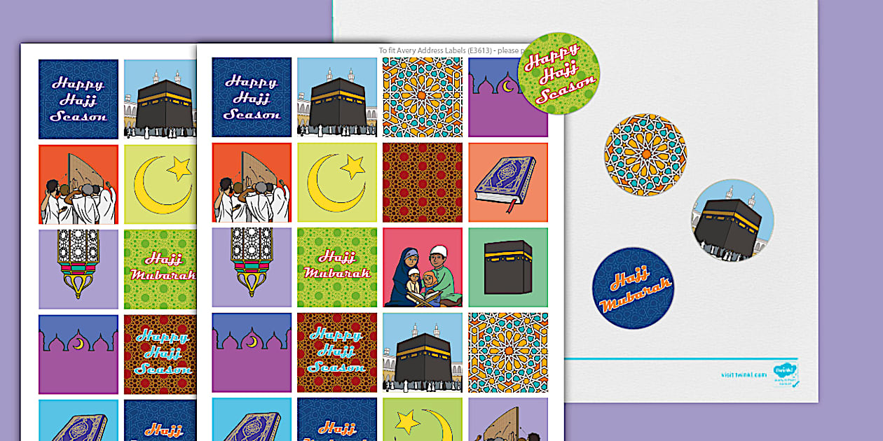 Muslim Hajj Season - Celebration Stickers (teacher made)