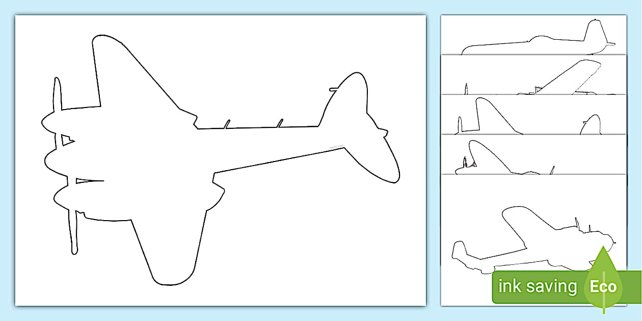 WW2 Plane Cut-Out Silhouettes | KS2 History