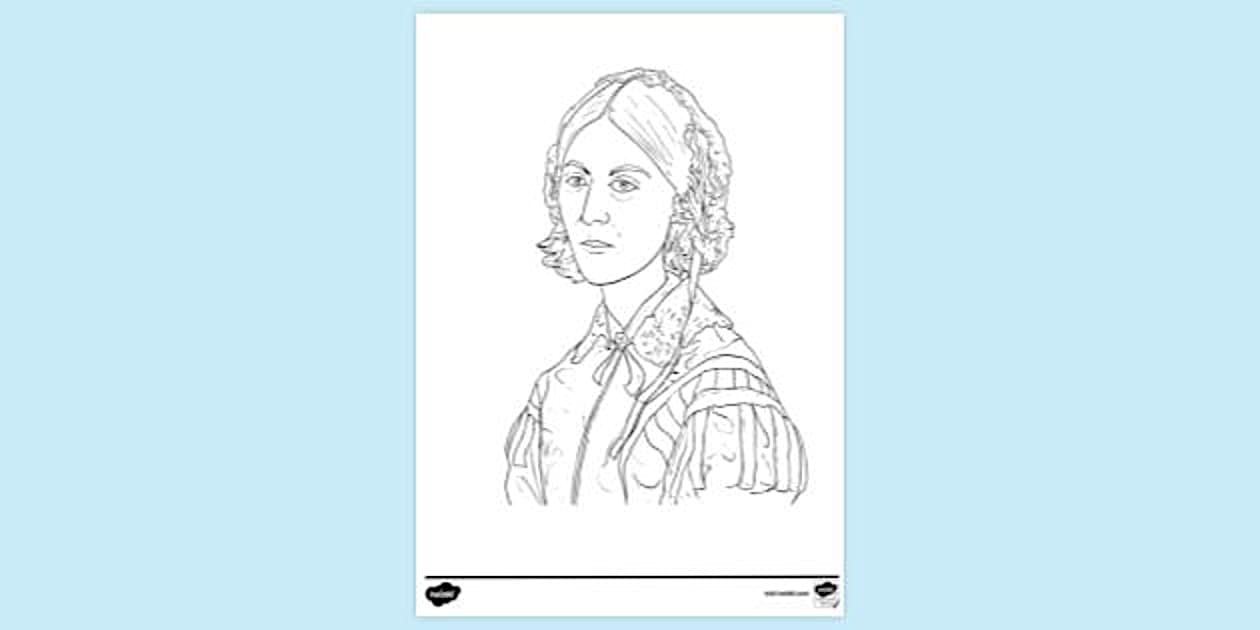 Florence Nightingale Colouring | Colouring Sheets - Twinkl