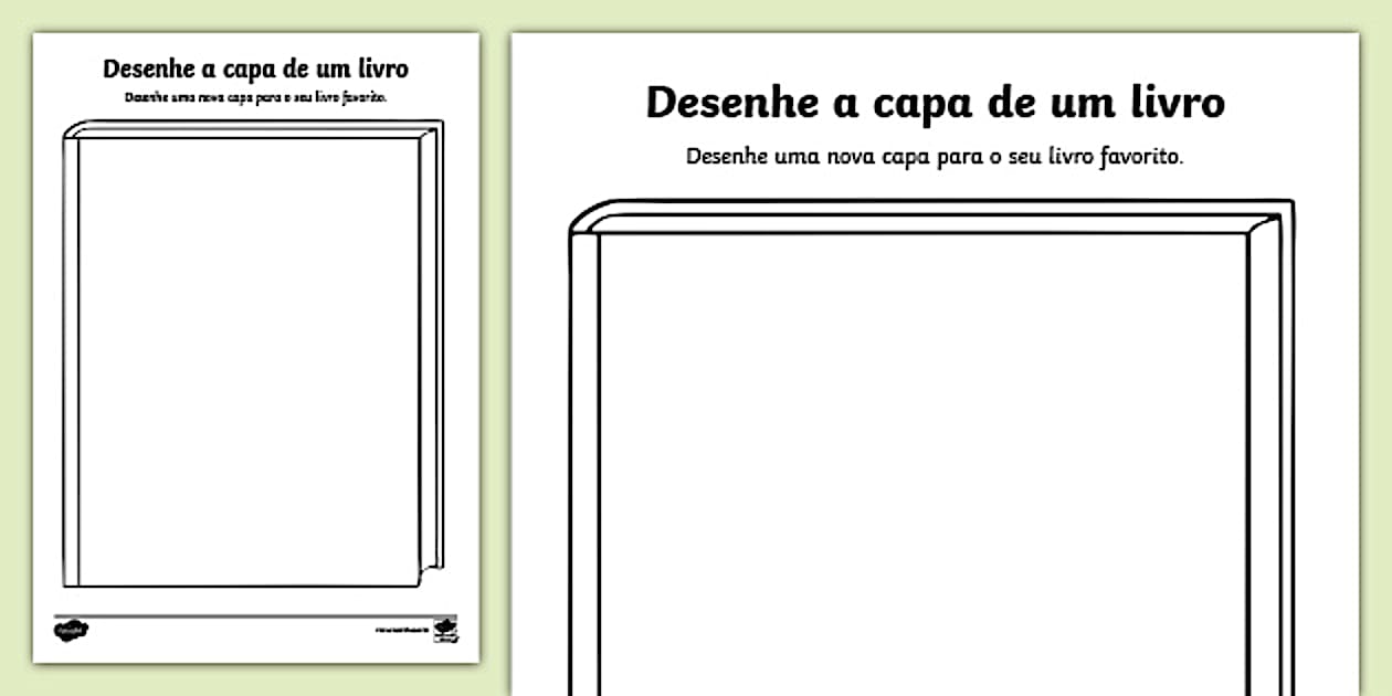 Desenhe a capa de um livro (teacher made) - Twinkl
