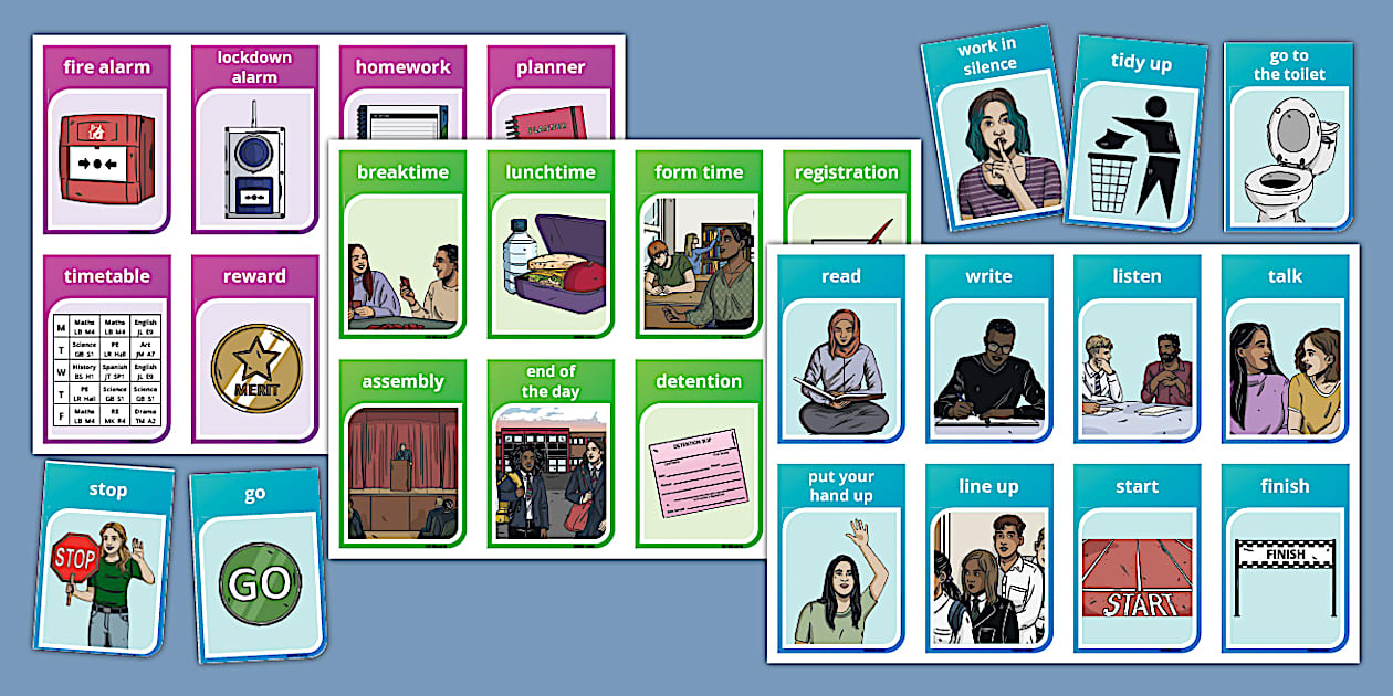 EAL Older Learners: New Starters New to English Instruction Cards