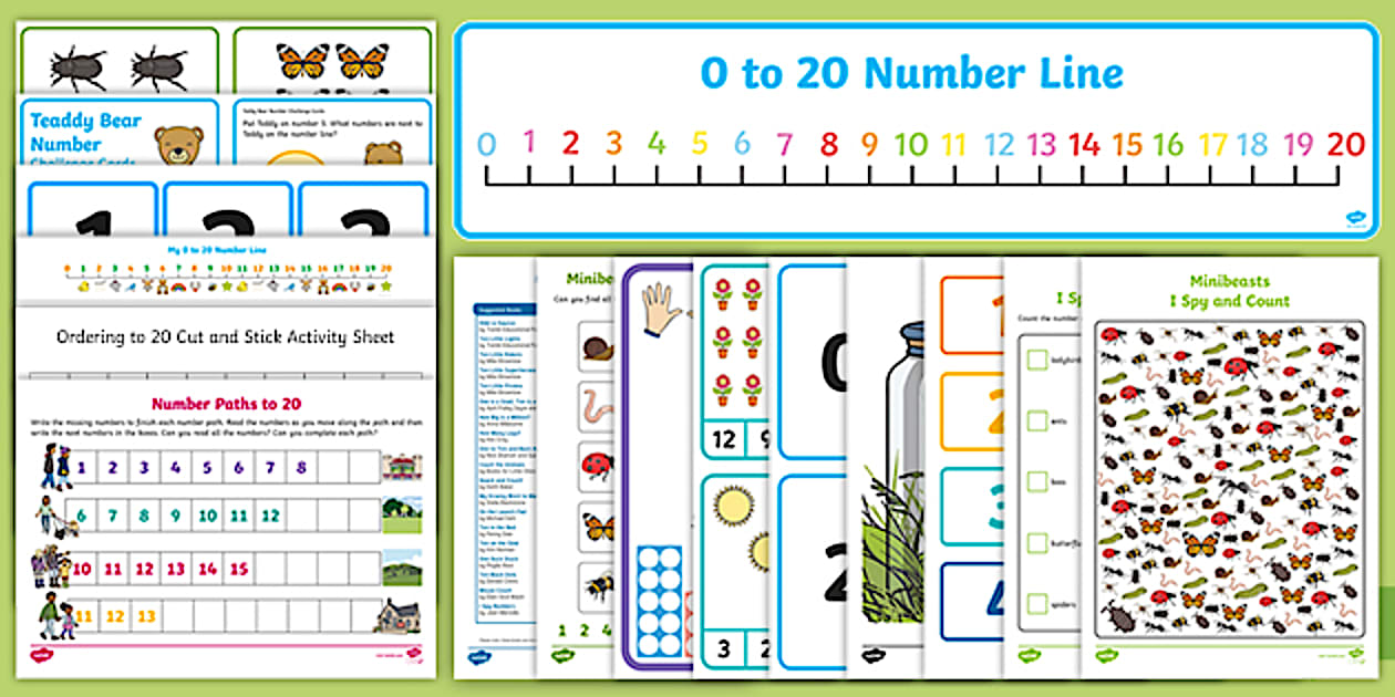 EYFS Counting 1-20 Number Sack - Twinkl