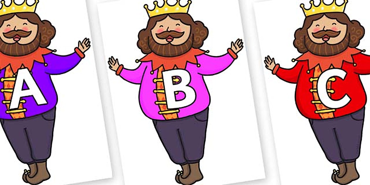 Cursive A-Z Alphabet on The Emperors New Clothes Emperor