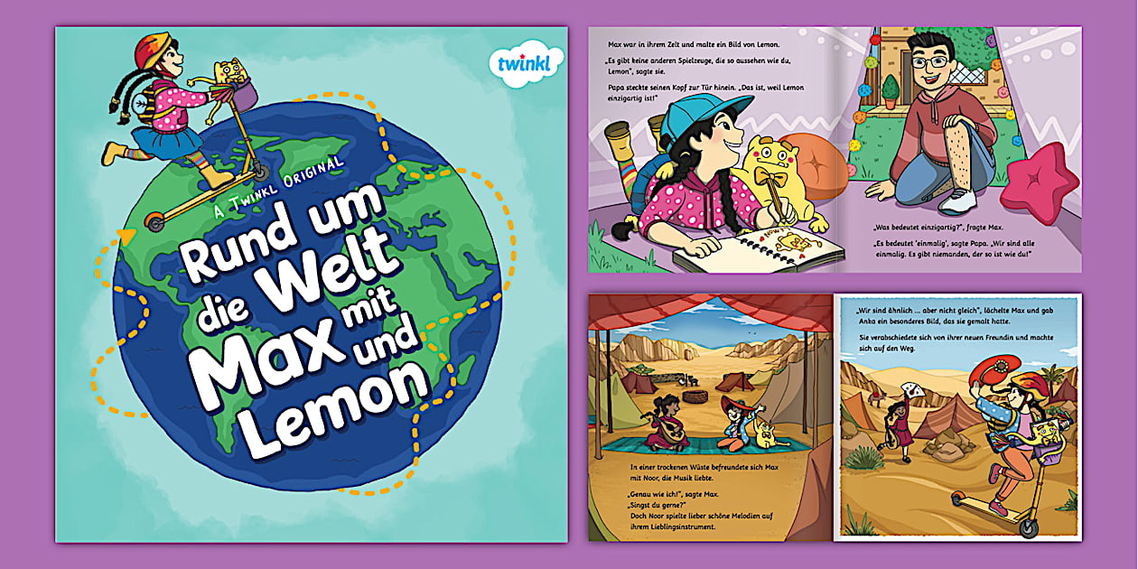Rund um die Welt mit Max und Lemon - E-Book (teacher made)