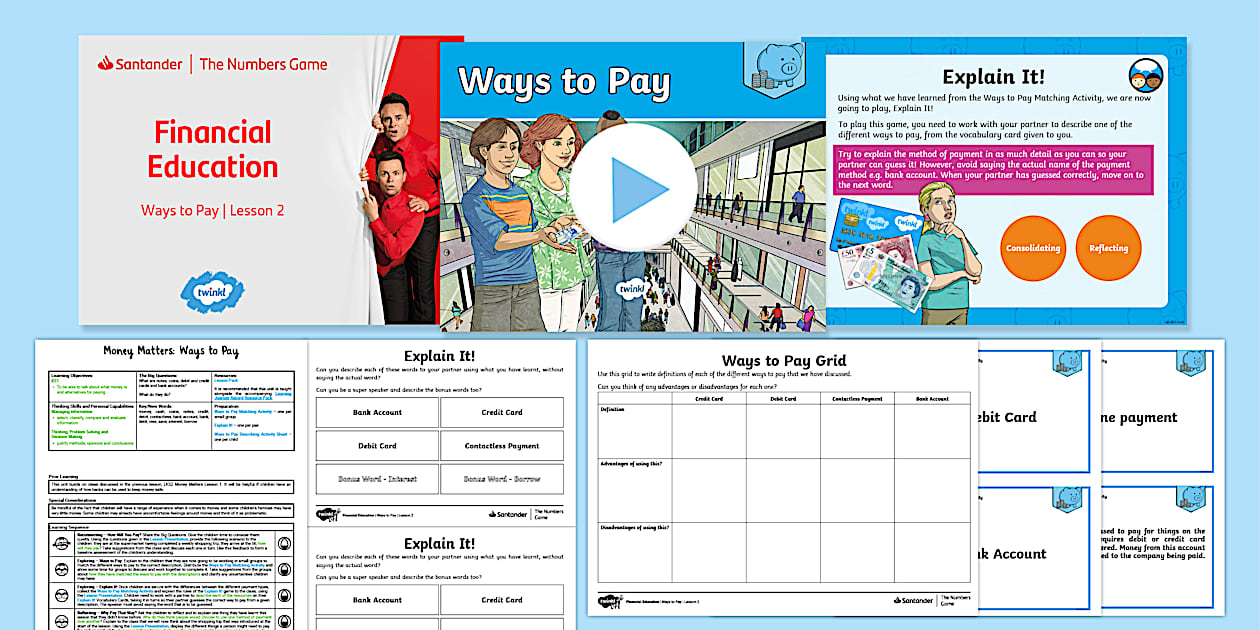 Financial Education Lesson 2: Where Does Money Come From? Lesson Pack ...
