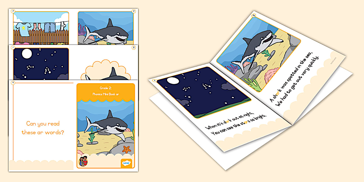 Grade 2 Phonics Mini Book ar (teacher made) - Twinkl