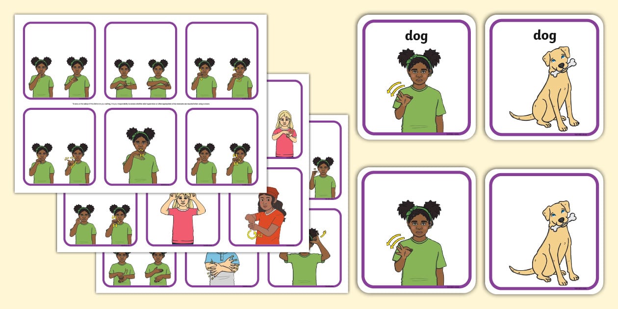 Auslan Pet and Farm Animal Matching Cards