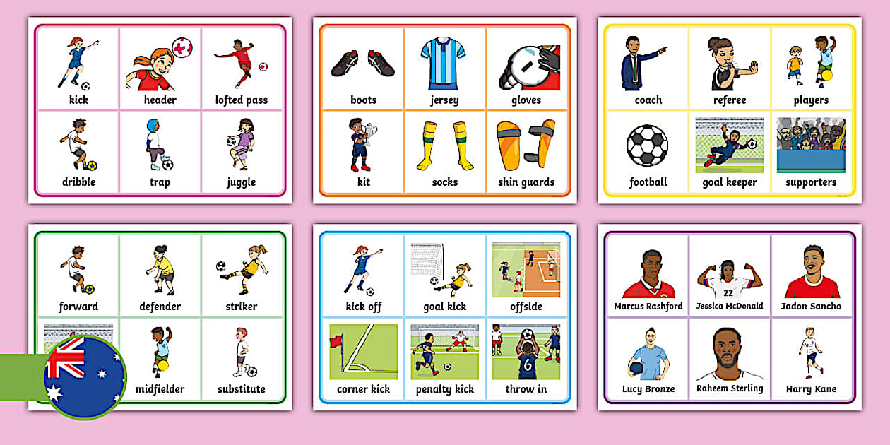 Soccer | Football Bingo Cards | Twinkl Move PE | F-2