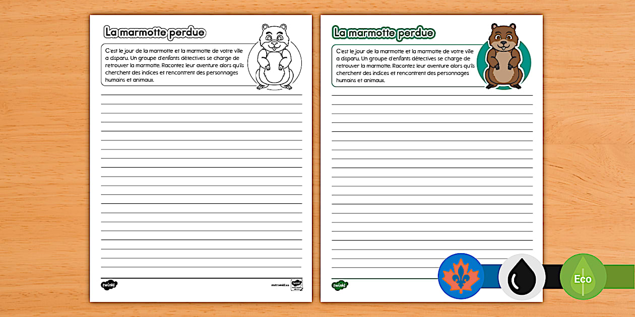 Groundhog Day Story Starter French (l'enseignant a fait)