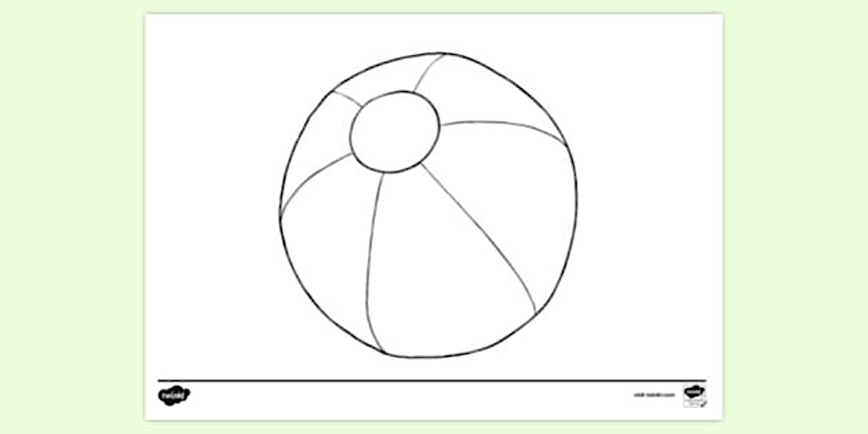 Big Ball Colouring | Colouring Sheets | Twinkl Resources