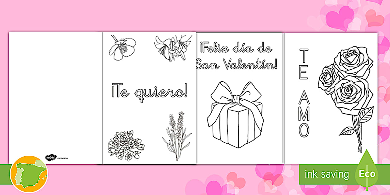 Tarjetas para celebrar San Valentín - Twinkl