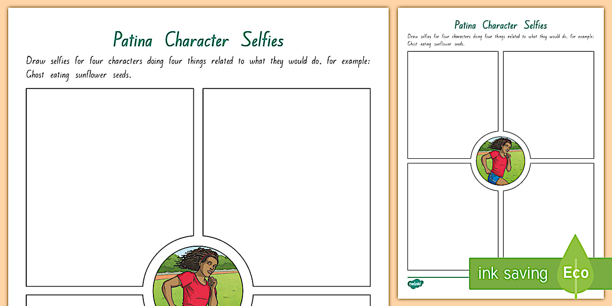 Years 5 and 6 Chapter Chat Week 1 Character Selfies Worksheet ...