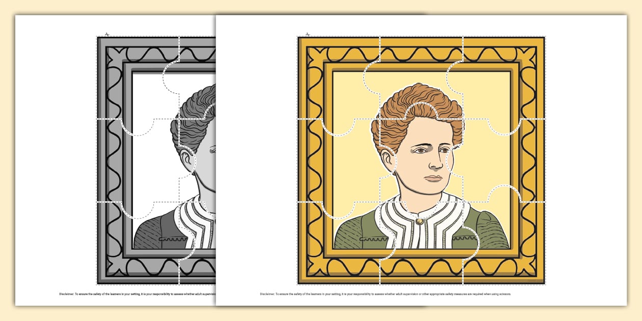 Marie Curie Jigsaw Puzzle (Teacher-Made) - Twinkl