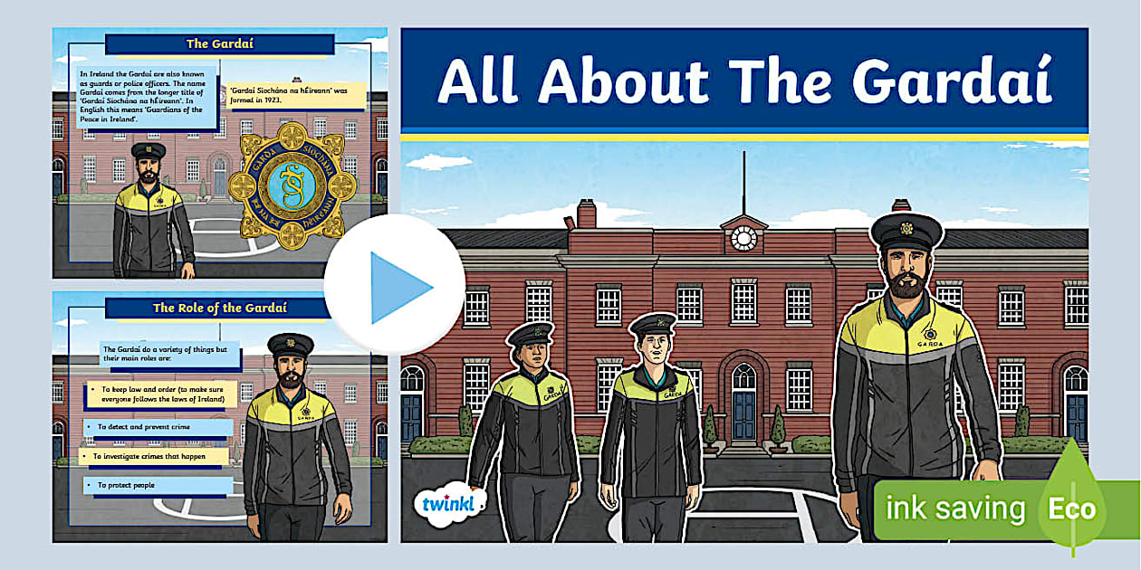 All About The Gardaí Powerpoint (Teacher-Made) - Twinkl