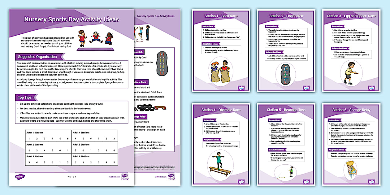 Nursery Sports Day Ideas | Twinkl | EYFS | KS1 | Sports Day