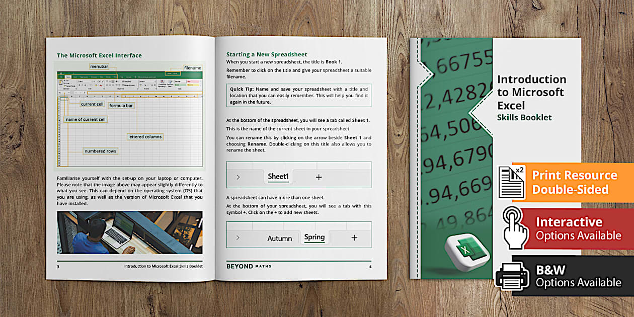 Microsoft Excel Skills Booklet Teacher Made Twinkl