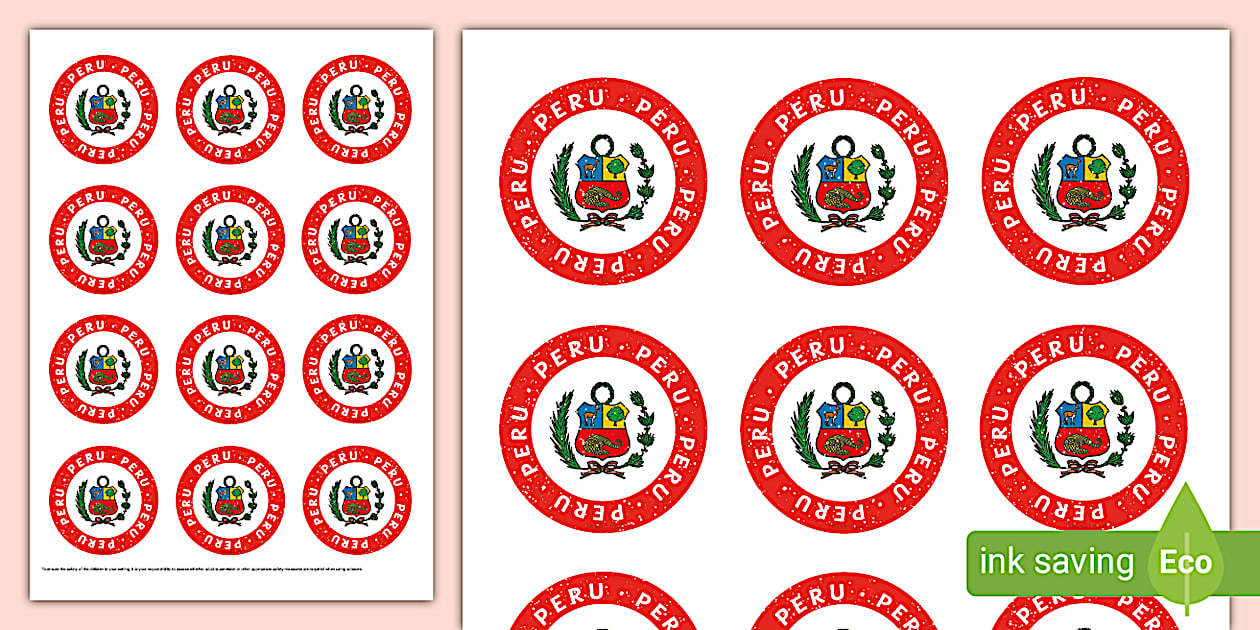 Peru Passport Stamp Cut-Outs - Travel - Role Play - Twinkl