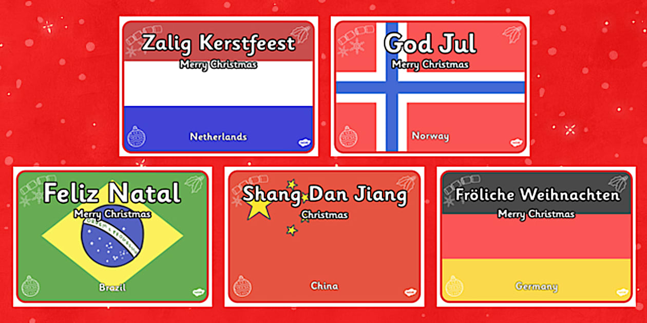 Christmas Across the World Display Posters (teacher made)