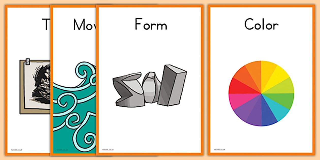 Art Key Word Cards (teacher made) - Twinkl