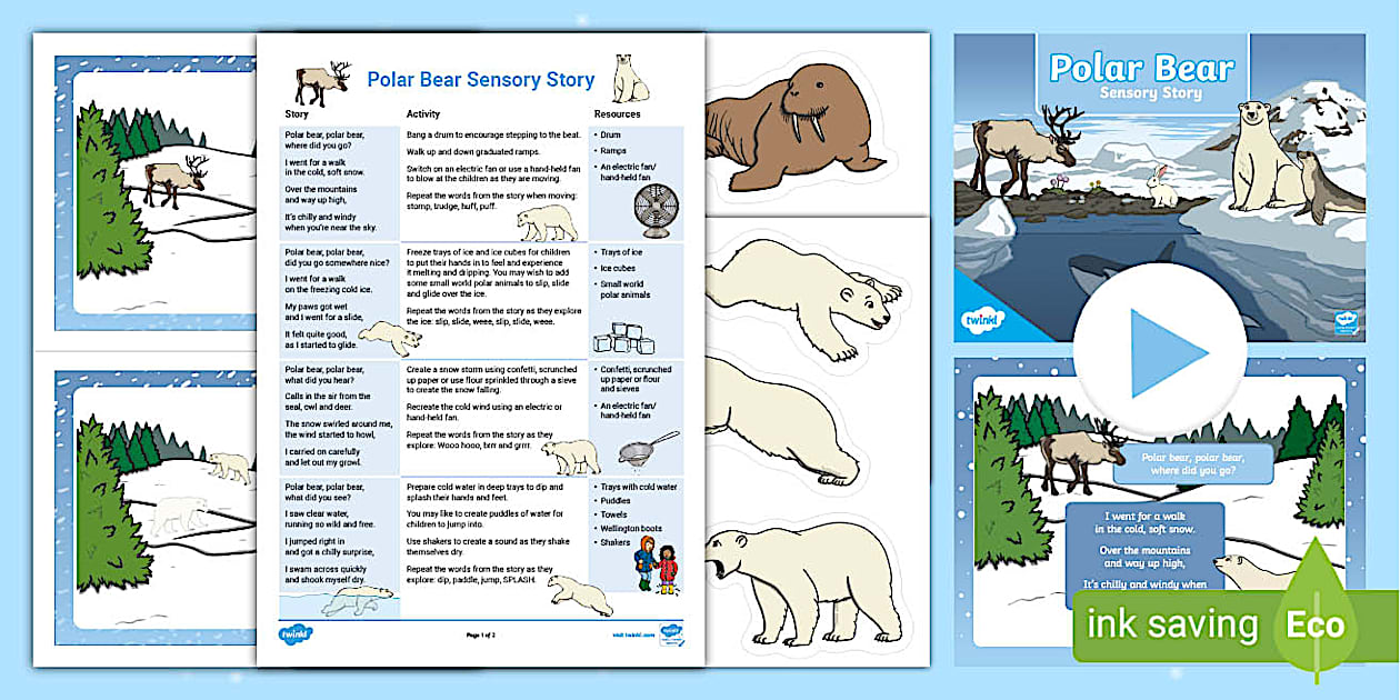 Polar Bear Sensory Story Resource Pack (teacher made)